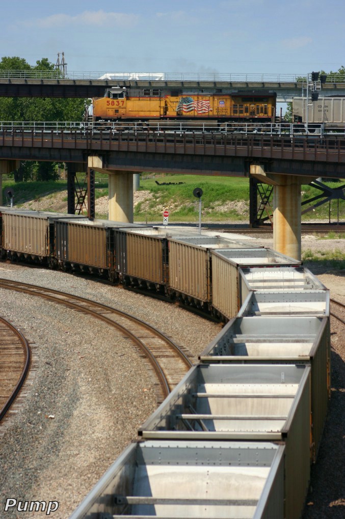Eastbound UP Loaded Coal Train DPU